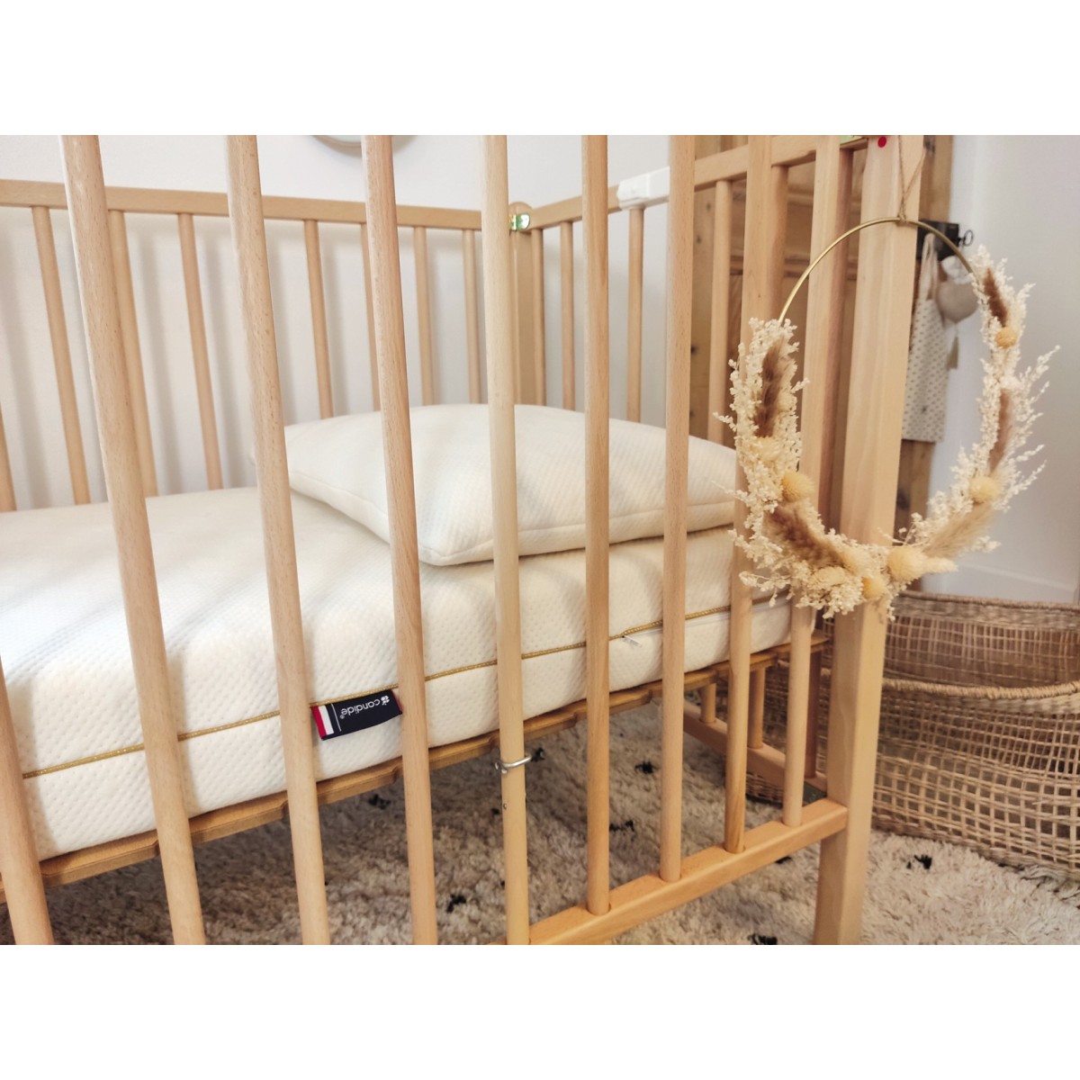 Candide - Oreiller bébé Organic coton 40x60cm