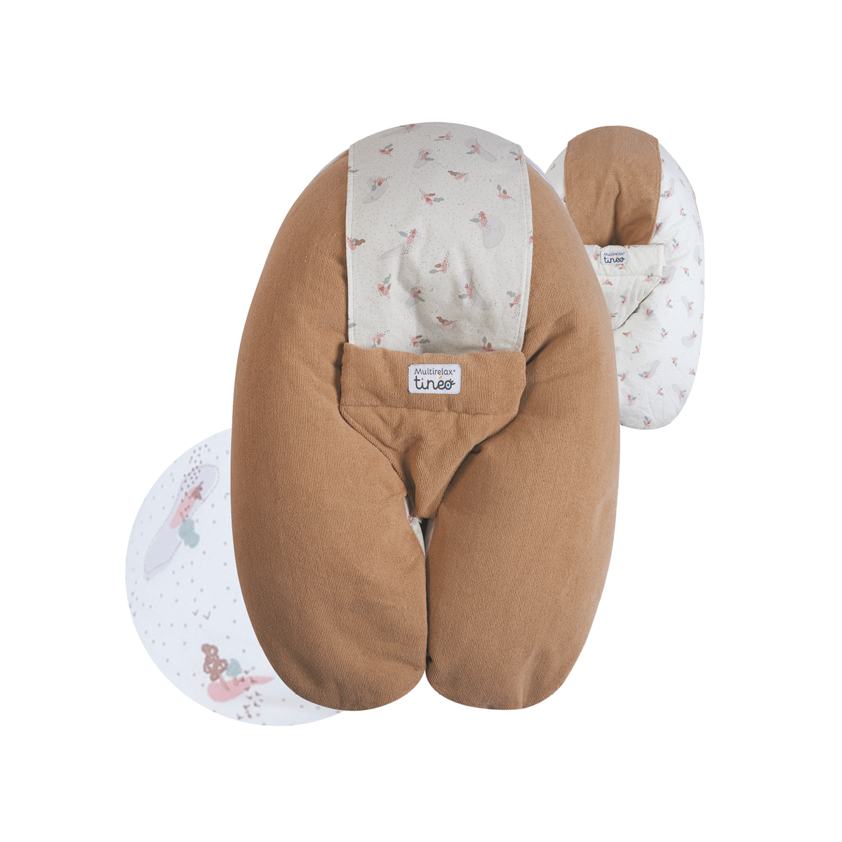 Tinéo - Coussin de maternité Multirelax éponge Noisette